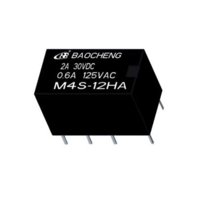 China 8 Pin DC 12V PCB Mount Relay 2A DPDT Waterproof For Medical Device M4S-12HA for sale