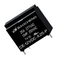 China CE-12VDC-A25-P BaoCheng Relay Power Switch 0.9W Rated coil power for sale