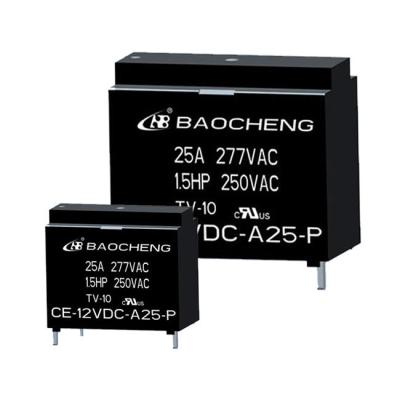 China High Mechanical BaoCheng Electrical Relay CE-12VDC-A25-P Model for sale