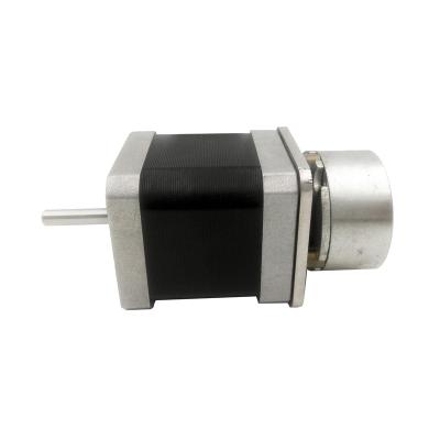 China 4-lead 2phase NEMA17 Stepper Motor with brake motor torque 0.6N.m(86oz-in) 1.5A for sale