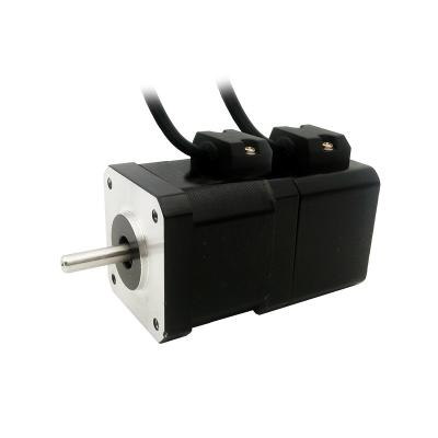 China 2phase NEMA17 Stepper Motor with permanent magnet brake motor torque 0.4N.m(57oz-in) 1.5A 4-lead for sale