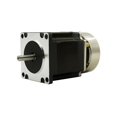 China NEMA23 size 57mm Stepper motors with brake motor torque 1.3N.m(186oz-in) shaft diameter 6.35/8.0mm 3A for sale