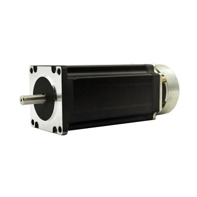China NEMA23 size 57mm Stepper motors with brake motor torque 3.5N.m(500oz-in) shaft diameter 8.0mm 4A for sale
