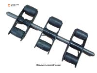 China ATM Machine NCR Parts Six Roller Shaft Assembly Plastic 445-0643758 4450643758 for sale