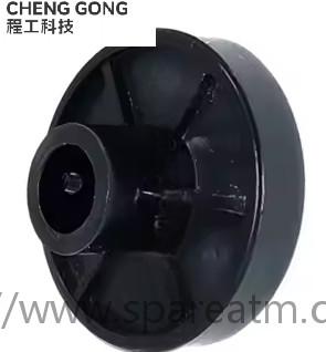 China 55-100126-000A Diebold 368/378 UTFL Belt Drive Black Wheel Parts For ATM Machines Model for sale