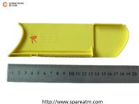 China Bank Glory Delarue Talaris NMD atms NC301 ATM Cash Cassettes Right Adjustor Plate A004364 Parts for sale