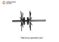 China ISO ATM Machine Parts Fujitsu F56 Presenter Transport Shaft Rear Base Cash Roller Assy for sale