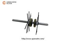 China ISO ATM Machine Parts Fujitsu F56 Presenter Transport Shaft Rear Base Cash Roller Assy for sale