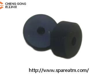 China Black Color Wincor ATM Parts Dispenser Module VM3 CCDM Rubber Roller 1750101956-76-2 for sale