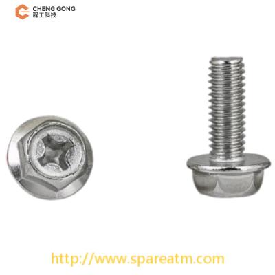 China M4*6 Hexagon 7.0 NCR S2 Channel Cross Hexagon Screw For NCR Parts Replacement Components for sale