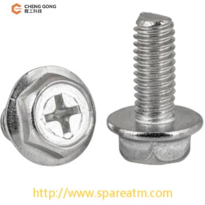 China M4*10 NCR S2 Channel Cross Hexagon Screw For NCR Parts Replacement Components for sale