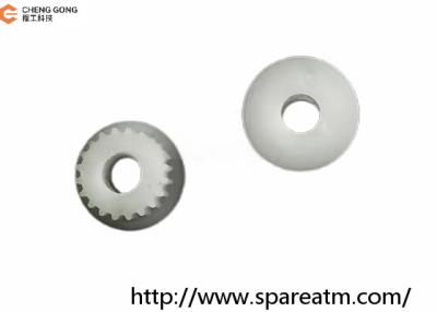 China Atm Spare Parts Diebold 368 Dispenser U2UR White 14T Gear With Pin Hole for sale