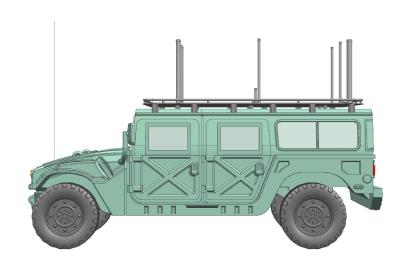 China AC220V 60Kg Light Weight Vehicle Mounted Jammer For Jamming WIFI Signal for sale