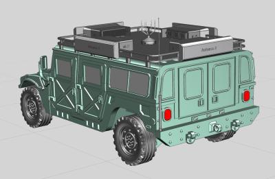 China Military Standard Vehicle Mounted Jammer with 200m Jamming distance for sale