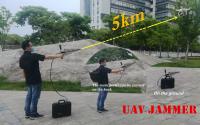 China Backpack Military Drone Jammer Single Person Operated 5km Distance for sale