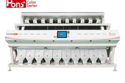 China Solenoid Valve 10 Chutes Grain CCD Color Sorter LED Light Sources for sale