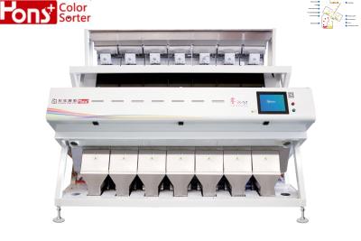 China 2500kg LED Cashew Nuts Color Sorter 7 Chutes With Vibratory Feeder for sale