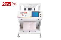 China Remote Control 800kg 2 Chute Rice Color Sorter Adjustable Color Spectrum for sale