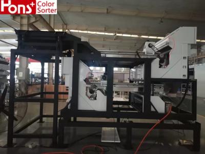 China Wide Channel Double Layer 500kg/H Plastic Belt CCD Color Sorter for sale