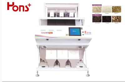 China 3 Chutes Optical CCD Rice Color Sorter Machine Intelligent LED Source for sale