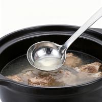 China 304 Stainless Steel Food Grade Soup Ladle 30cm Odorless Non Toxic for sale