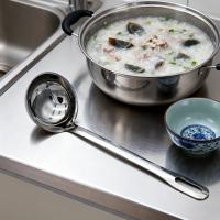 China 304 Stainless Steel Food Grade Soup Ladle 30cm Odorless Non Toxic for sale