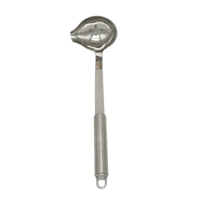 China 304 Stainless Steel Gravy Ladle Spoon 8 Inch Food Grade Non Toxic Silver for sale