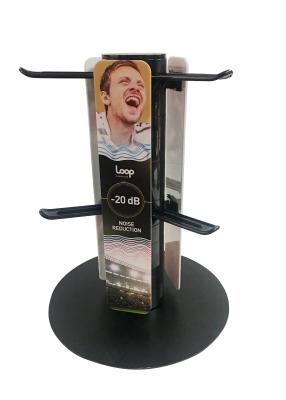 China Cardboard Spinner Acrylic Plastic Display Rotary 2 Layers Counter Top for sale