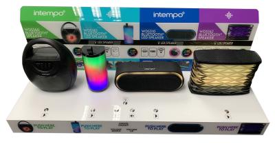 China Sturdy LED POP Speaker Display Stands PVC Material Multiscene for sale