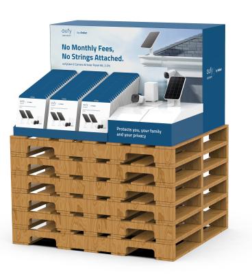 China Sturdy Advertising Pallet Displays For Retail , Multifunctional Pallet Ready Display for sale