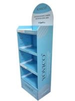 China Recycled Portable Corrugated Display Rack , REACH Cardboard Food Display Stands for sale