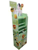 China 5 Layers Cardboard Retail Floor Displays Stands Multiscene Lightweight for sale