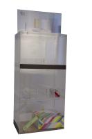 China Odorless Corrugated Floor Display Box Antiwear 3 Layers Organic Glass for sale