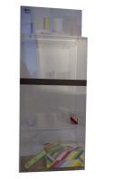 China Odorless Corrugated Floor Display Box Antiwear 3 Layers Organic Glass for sale