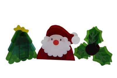 China PMMA Antiwear Acrylic Plastic Display Stand For Christmas Storage for sale
