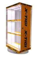 China 3 Layers PDQ Shelf Display 360 Degree Rotatable With Lights And Mirror for sale