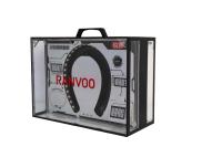China Sturdy Recyclable PDQ Display Box Portable With LED Lights And Fan for sale