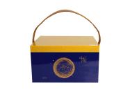 China FAVRE Moon Cake Acrylic Plastic Display Gift Box With Leather Strap for sale