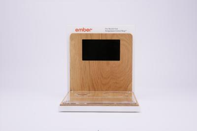 China RoSH Smart Cup Wooden Shop Display Stands 400x290x300mm With Screen for sale