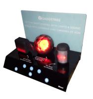 China PMMA Multipurpose Speaker Display Stands , Supermarket Speaker Countertop Display for sale