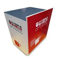 China Flame Retardant Wooden Retail Display Stands Nontoxic Rotatable Lockable for sale