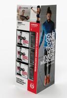 China Lightweight Durable Corrugated Floor Displays , Foldable Cardboard Display For Floor for sale