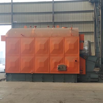 China Straw Sawdust Fuel Chain Grate Biomass Steam Boiler DZL Series for sale