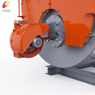 China 96% Thermal Efficiency Gas Oil Steam Boiler High School English Touch Screen for sale