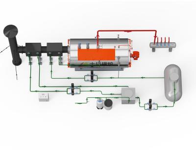 China Horizontal Firetube Steam Boiler Diesel Fuel 10 Ton Favorable for sale