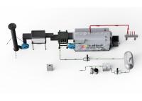 China Compact Structure Chain Grate Biomass Steam Boiler for Schools for sale