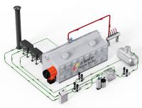 China D Type Szs Structure Boiler Horizontal Natural Gas Diesel Fired Steam Generator for sale