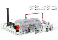 China Double Drum Water Pipe Steam Boiler D-Type Easy To Install And Fully Automated for sale