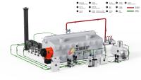 China SZS  High Pressure 2.5mpa Big Capacity 40 Ton Gas Oil Double Drum Steam Boiler for sale
