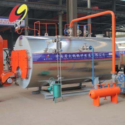 China Horizontal Automatic WNS 1-20 Ton Horizontal High Pressure Gas Fired Steam Boiler for sale